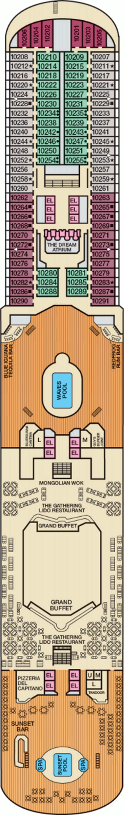 Carnival Dream Cruise Ship, 2020, 2021 and 2022 Carnival Dream ...